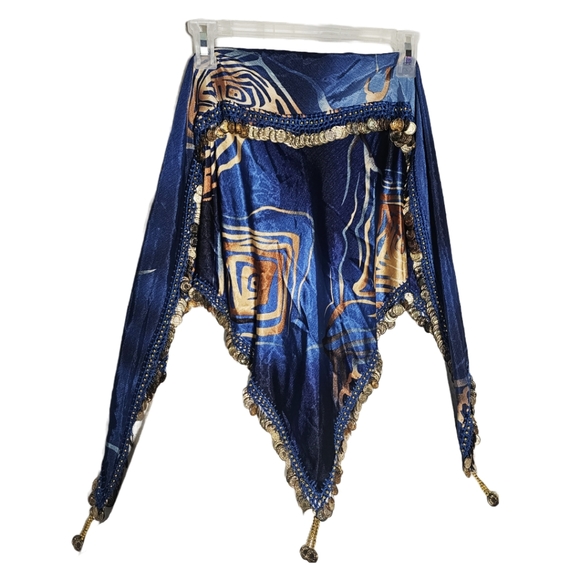 Accessories | Bellydance Triangle Coin Hip Scarf Egyptian Handmade ...